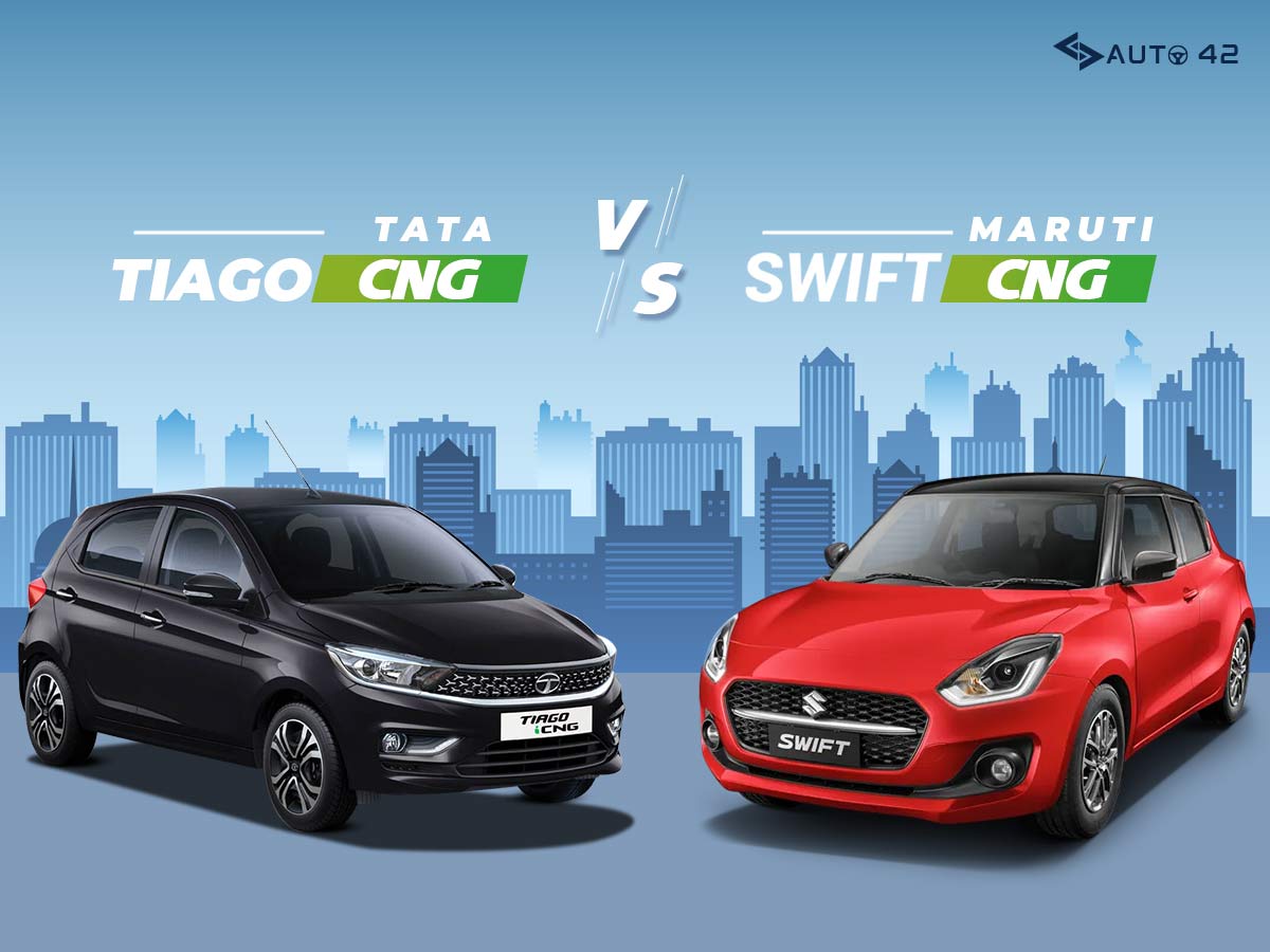 Maruti Suzuki Swift CNG Vs Tata Tiago CNG - Comparison